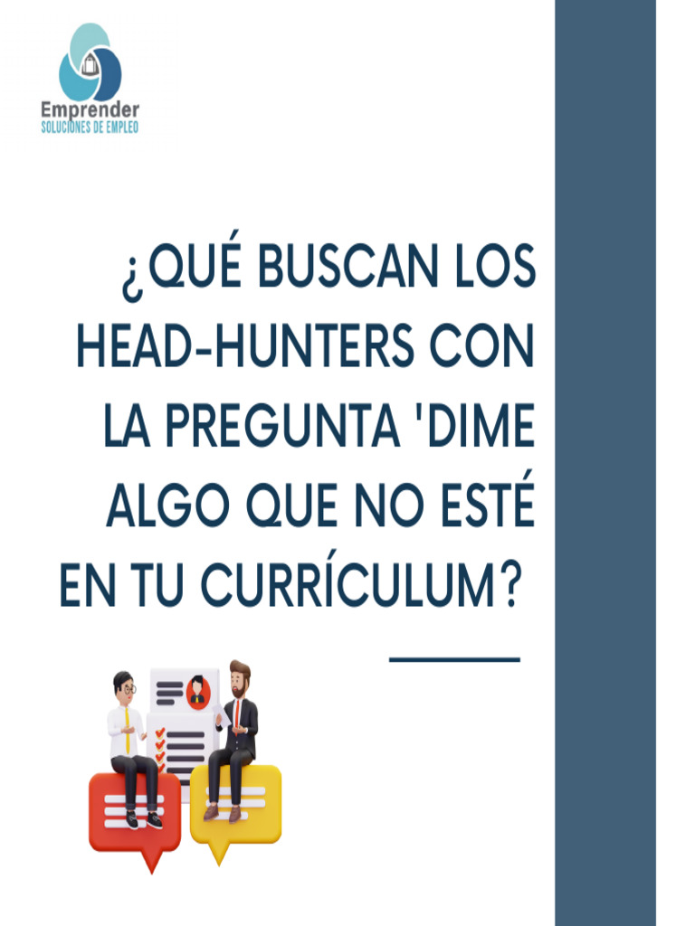 Lo que Buscan los Headhunters Fuera del CV | PDF