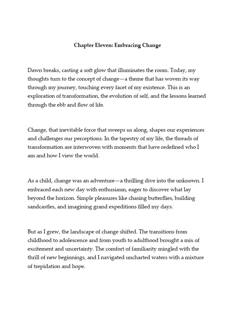 Embracing Change 11 | PDF