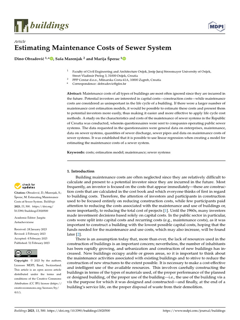 Buildings 13 00500 | PDF | Linear Regression | Artificial Neural Network