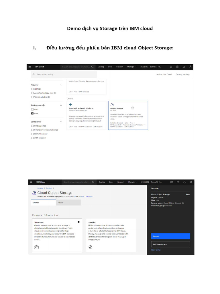 IBM Cloud Object Storage | PDF
