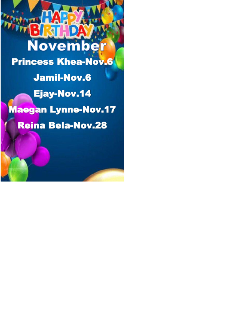 Happy Birthday | PDF