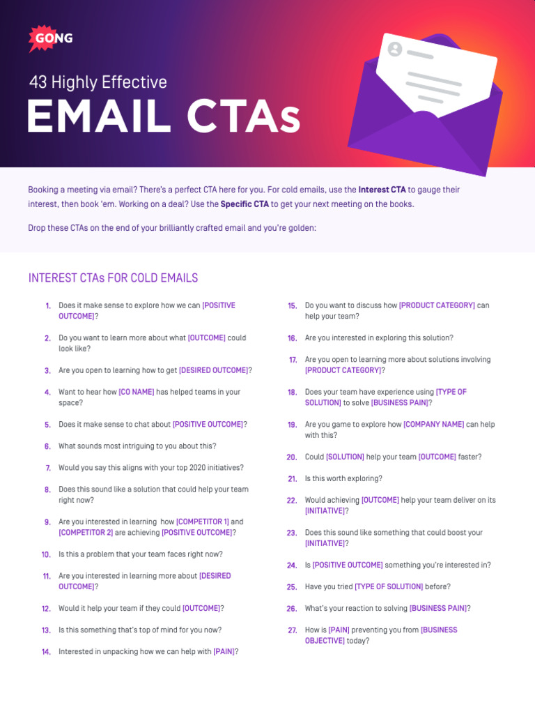 3 - 43 Highly Effective Email CTAs | PDF | Cognition | Cognitive Science