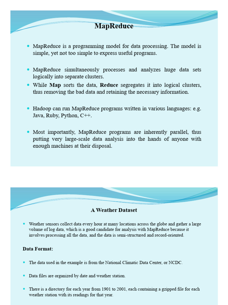 MapReduce and Yarn | PDF | Apache Hadoop | Map Reduce