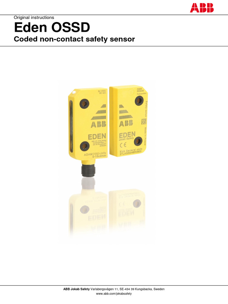 Eden OSSD: Coded Non-Contact Safety Sensor | PDF | Electrical Engineering