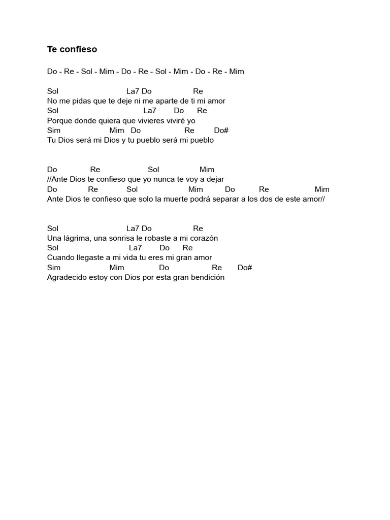 Te Confieso | PDF