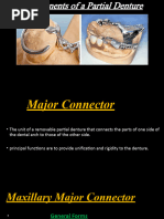 Major Connectors in RPD PDF | PDF | Mouth | Dentistry Branches