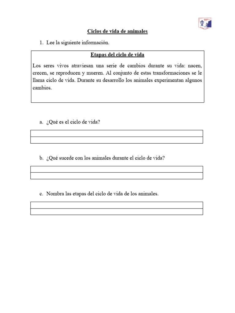 Ciclo de Vida Mamíferos | PDF