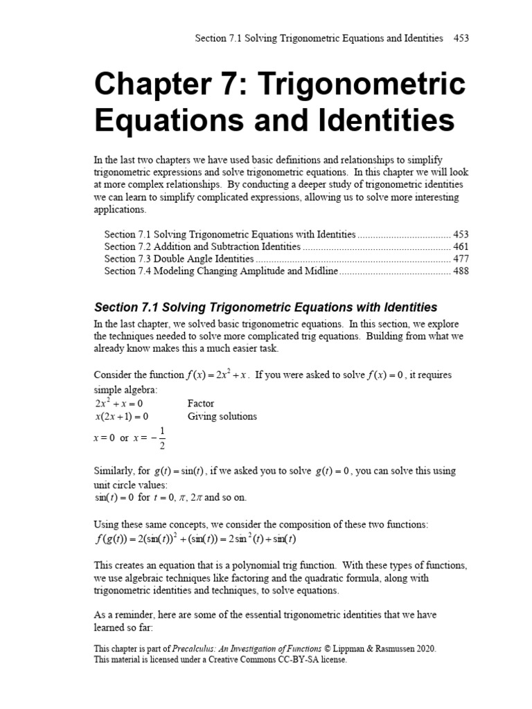 Trigonometry | Download Free PDF | Trigonometric Functions | Equations
