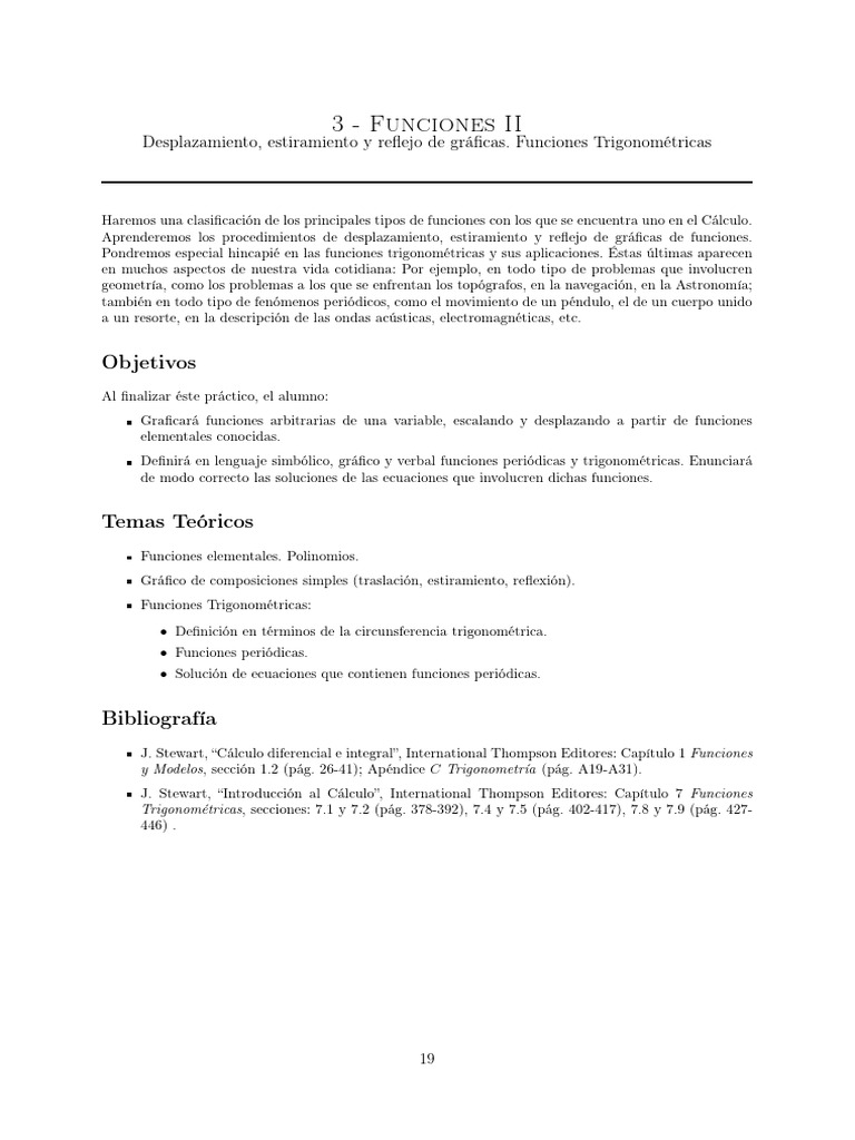 3 Funciones | PDF | Funciones trigonométricas | Ecuaciones