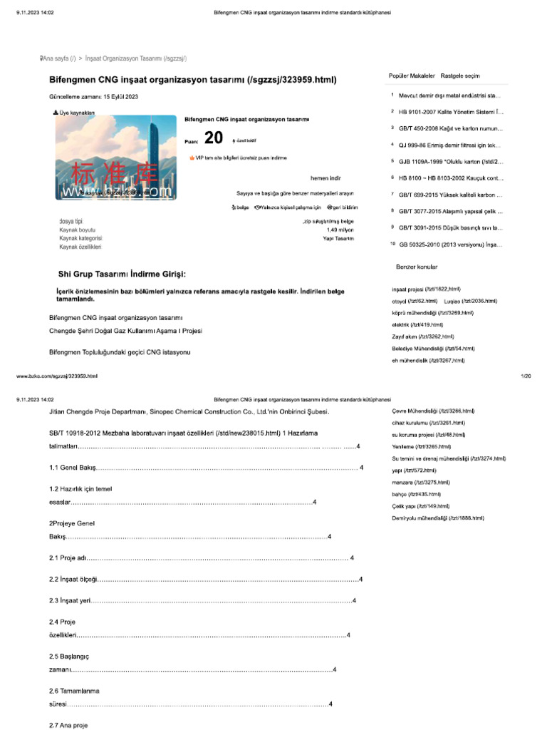 CNG İNŞAAT ORGANİZASYON TASARIMI | PDF