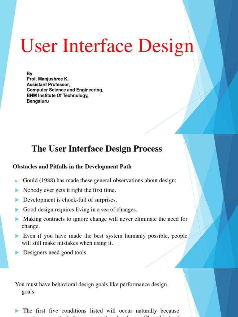 M2-The User Interface Design Process | PDF | Memory | Survey Methodology