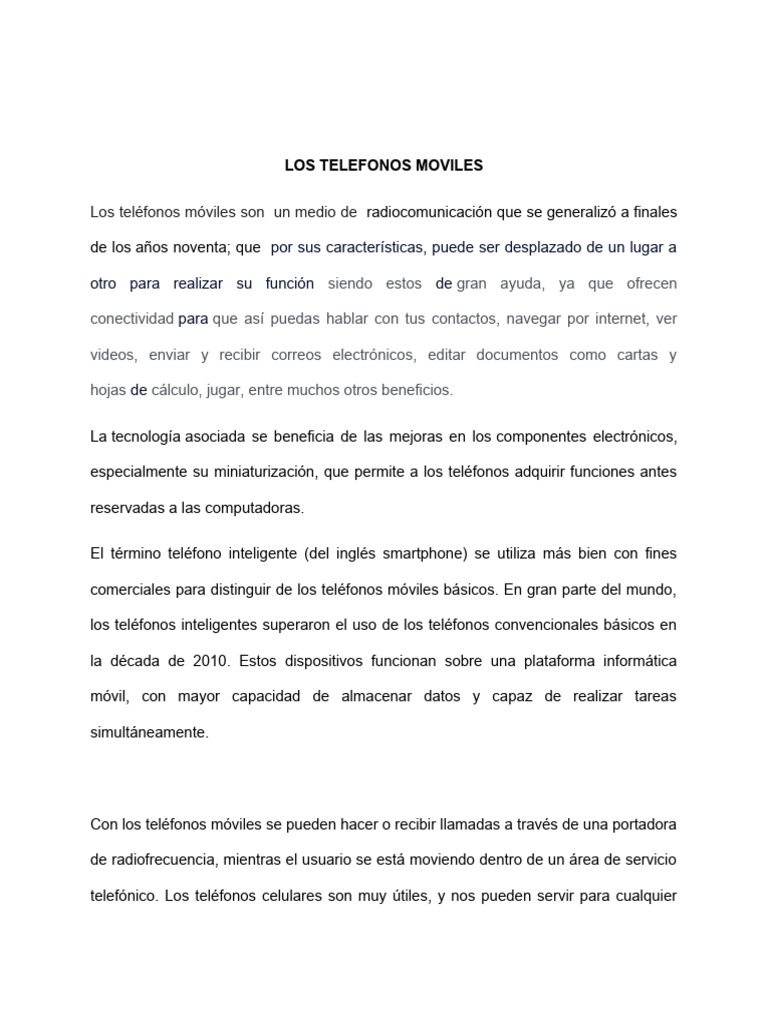 Introducción a los teléfonos móviles | PDF | Teléfonos móviles | Smartphone