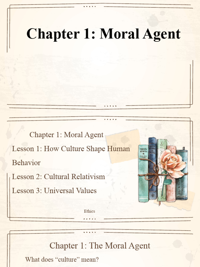 CHAPTER-1-MORAL-AGENT-LESSON-1-2-3 | PDF | Morality | Peace
