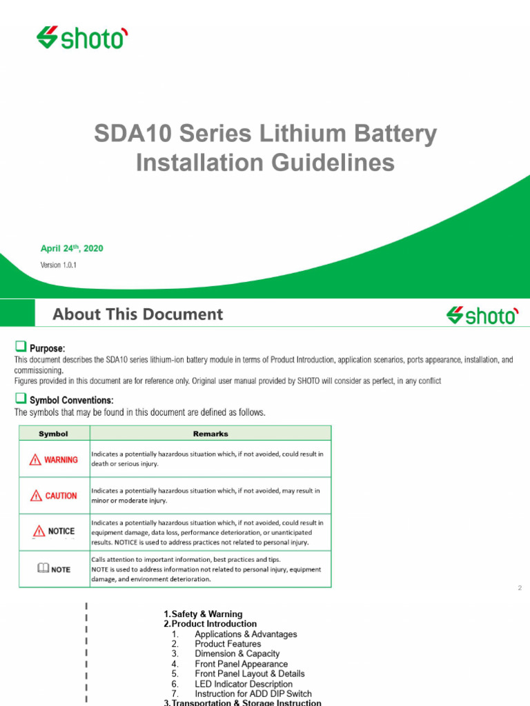 Battery Installation Guide | PDF