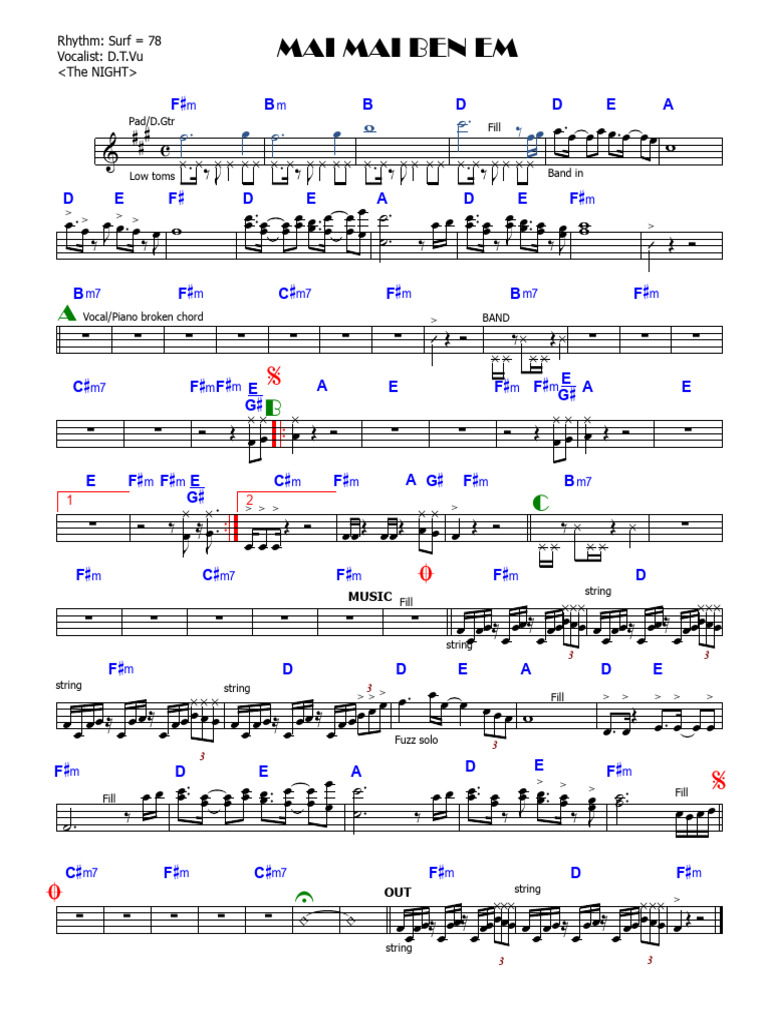 Mai Mai Ben em (F#M) | PDF | Musicology | Musical Forms