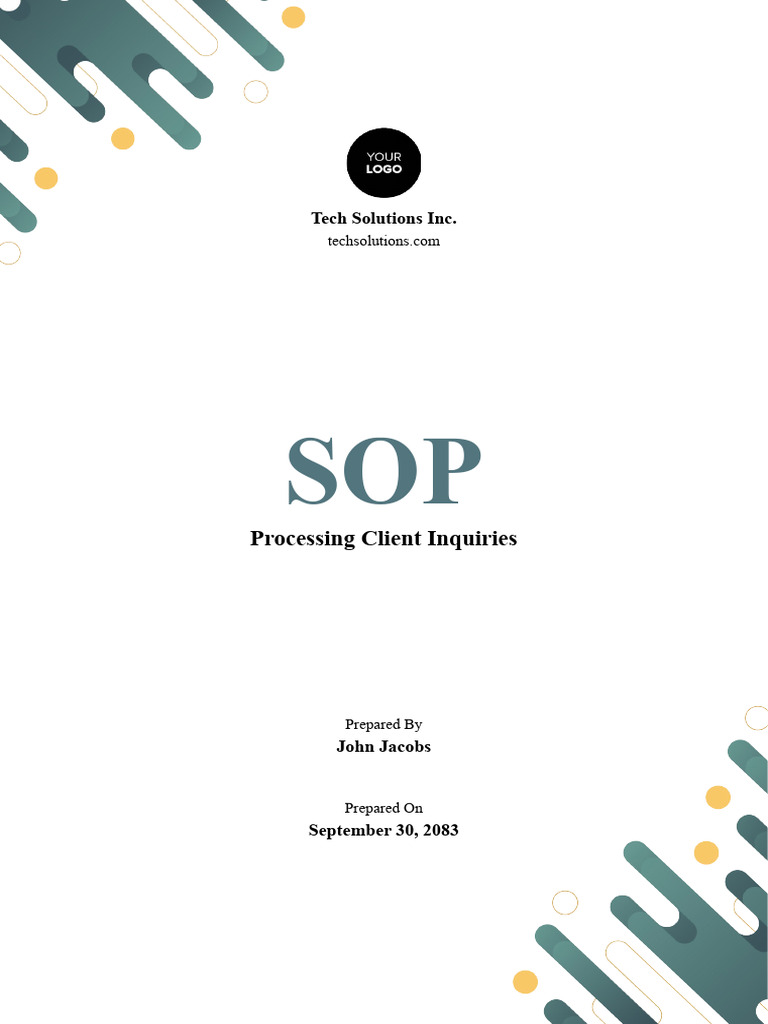 SOP Word Template | PDF | Business