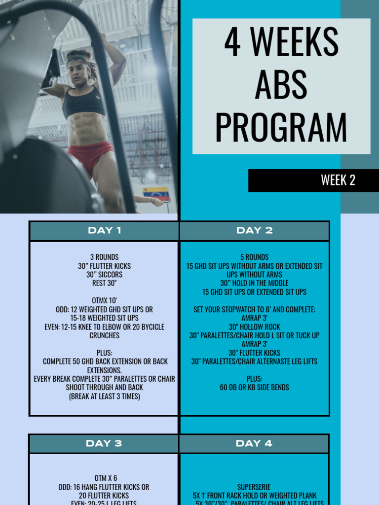 Abs Program Week 2 | PDF
