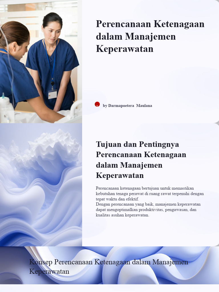 Perencanaan Ketenagaan Dalam Manajemen Keperawatan | PDF | Karier & Perkembangan | Pengembangan Diri