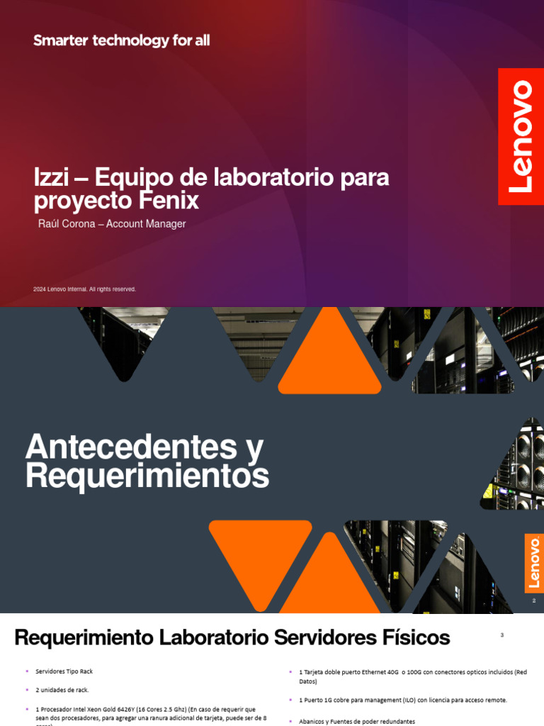 Lenovo - Izzi Equipos para Laboratorio Proyecto Fenix | PDF | Equipo de oficina | Datos de ...