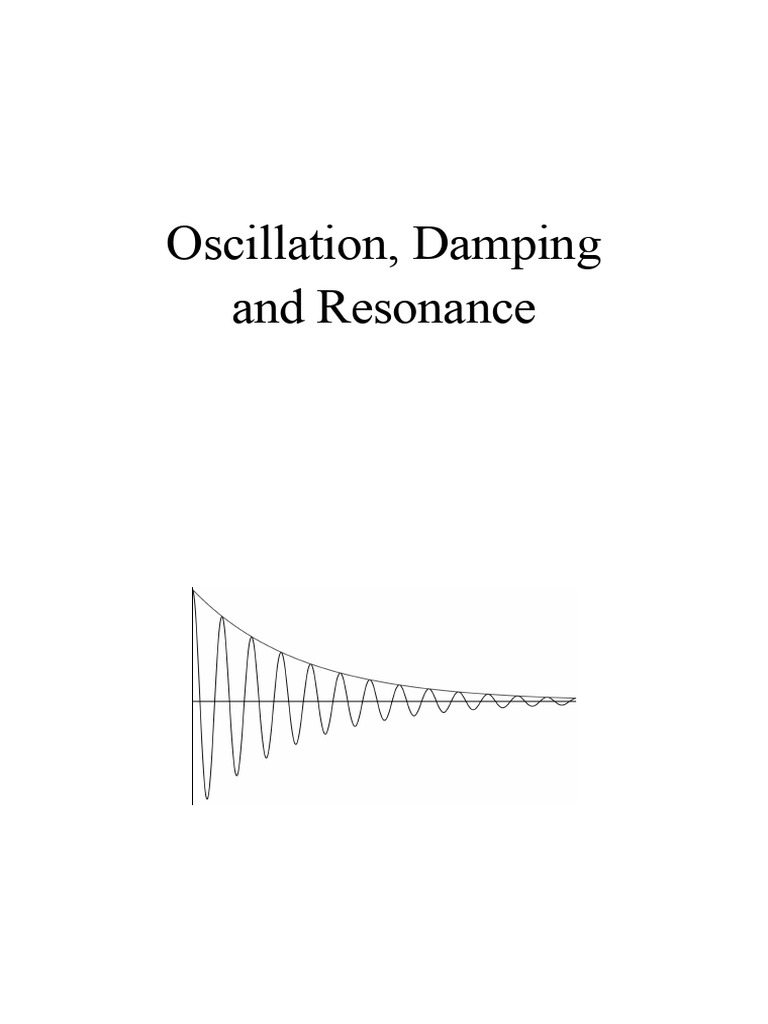 Note About Oscillation, Damping and Resonance and Wave | PDF | Damping | Resonance