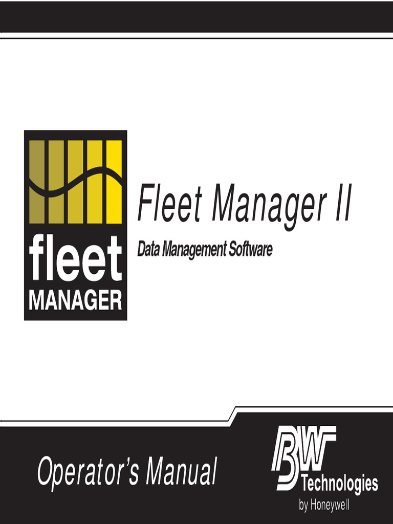 Fleet Manager II Operator's Manual | PDF | Databases | Computer File