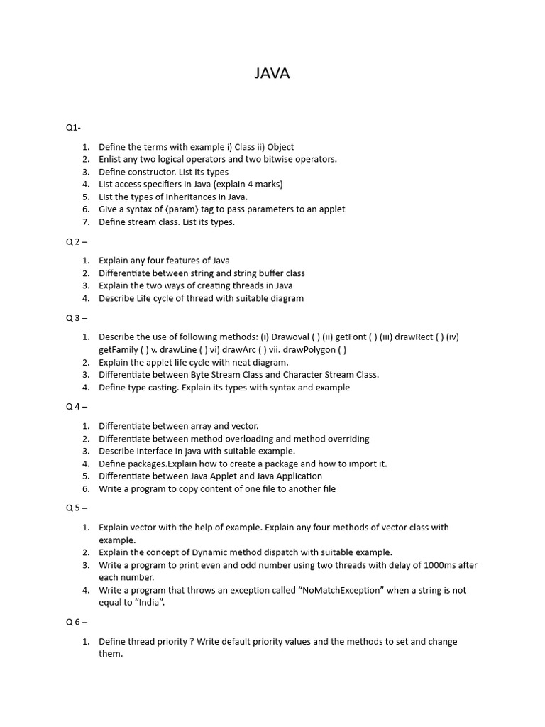 Java Pdf Class Computer Programming Method Computer Programming