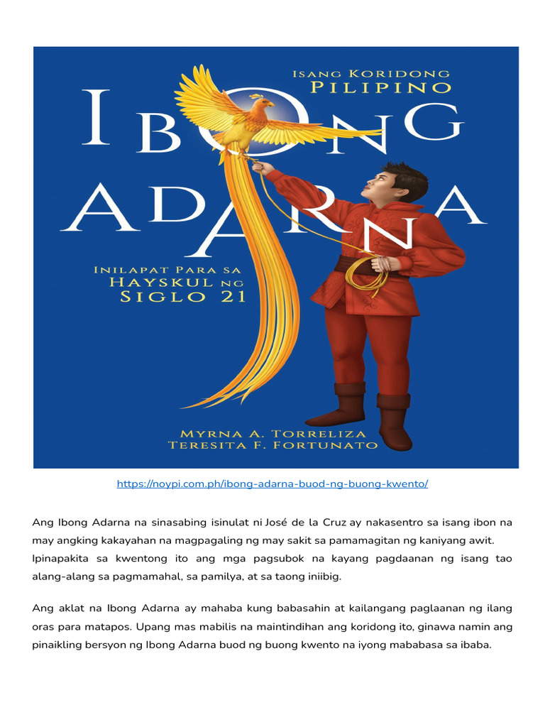 Lesson1 Ibong Adarna | PDF