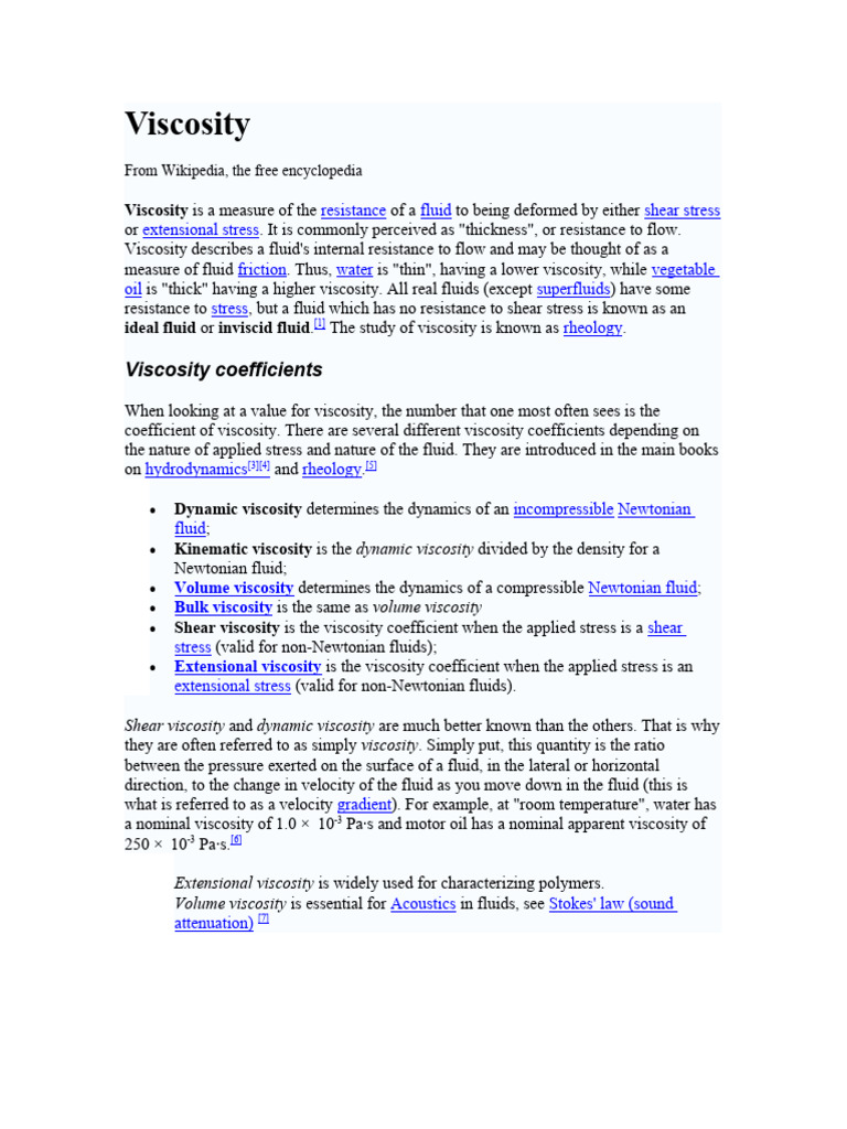 Basic Definitions | PDF | Viscosity | Fluid Mechanics Basic Definitions | PDF | Viscosity | Fluid Mechanics