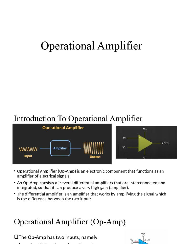 4 Operational Amplifier English | PDF | Operational Amplifier | Amplifier