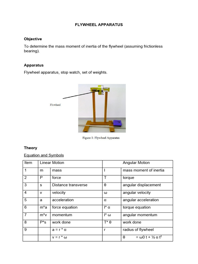 Flywheel | Download Free PDF | Torque | Quantity