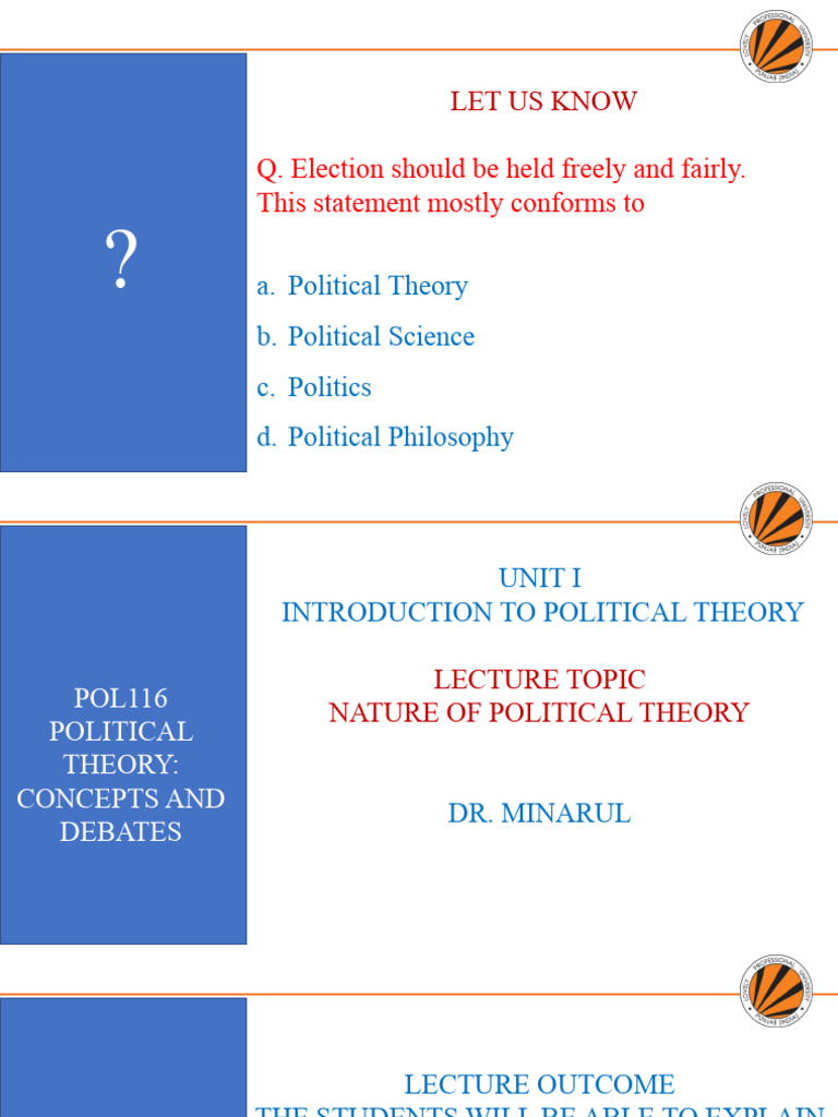 Nature of Political Theory Explained | PDF | Political Philosophy | Science