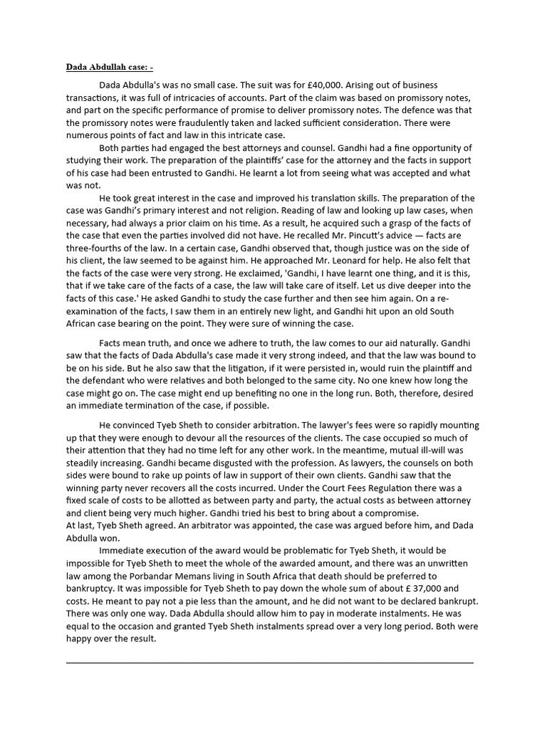 Dada Abdullah Case | PDF | Lawyer | Justice