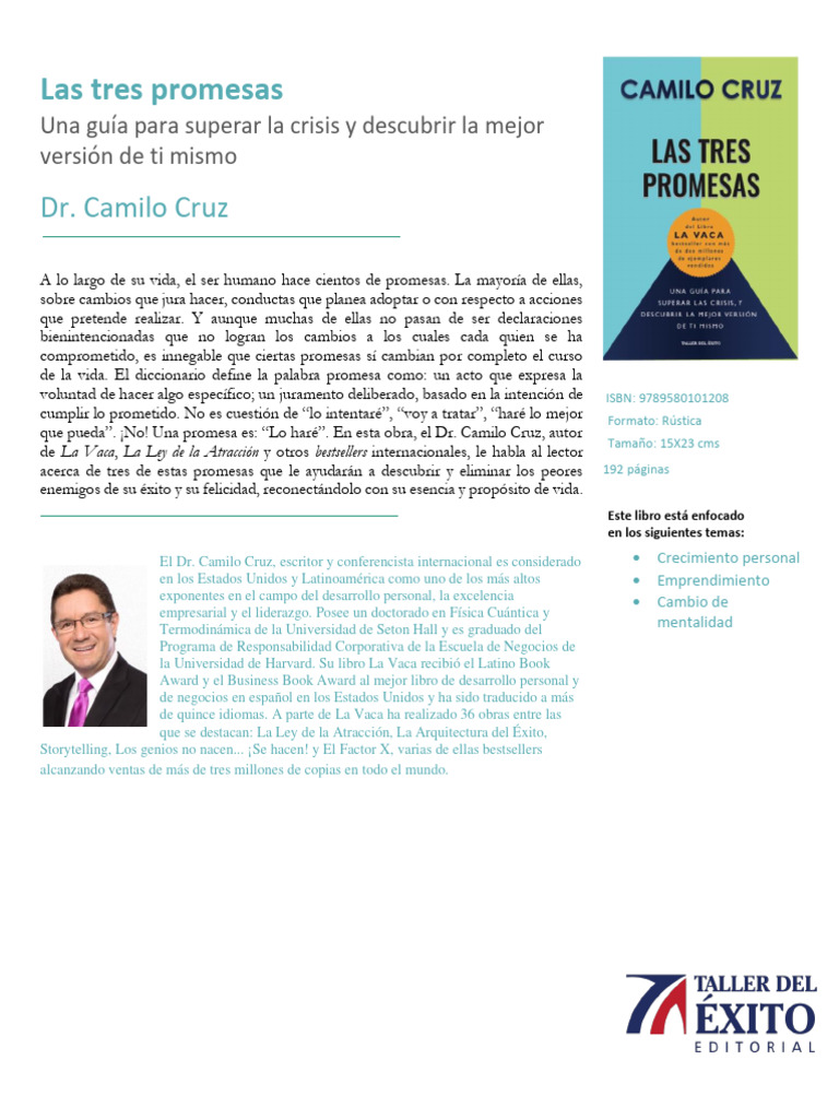 Las Tres Promesas | PDF | Desarrollo personal | Doctorado