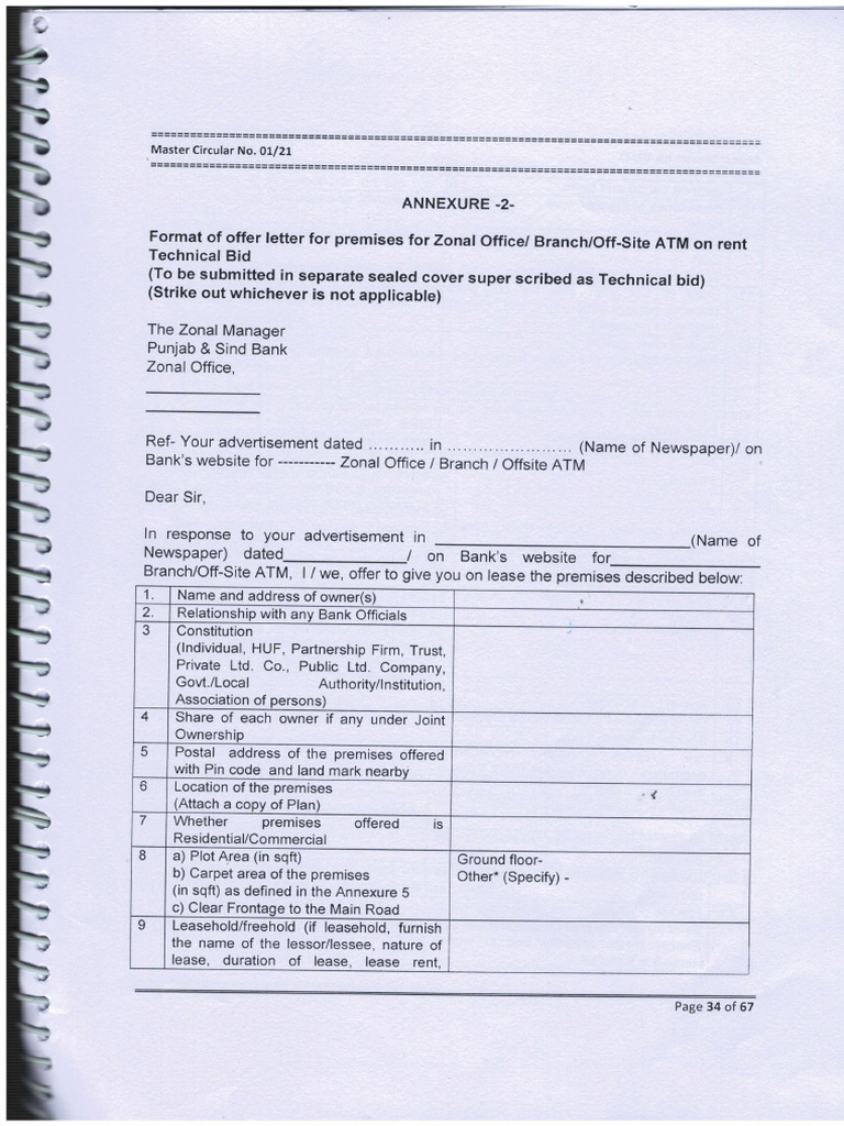 ANNEXURE-2 | PDF | Lease | Banks