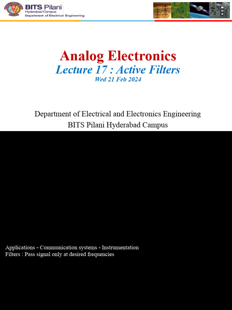 Active Filters for Engineering Students | PDF | Electronic Filter | Filter (Signal Processing)