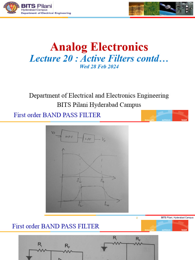 Analog Lecture Active Filters 4 | PDF | Low Pass Filter | Analog Circuits