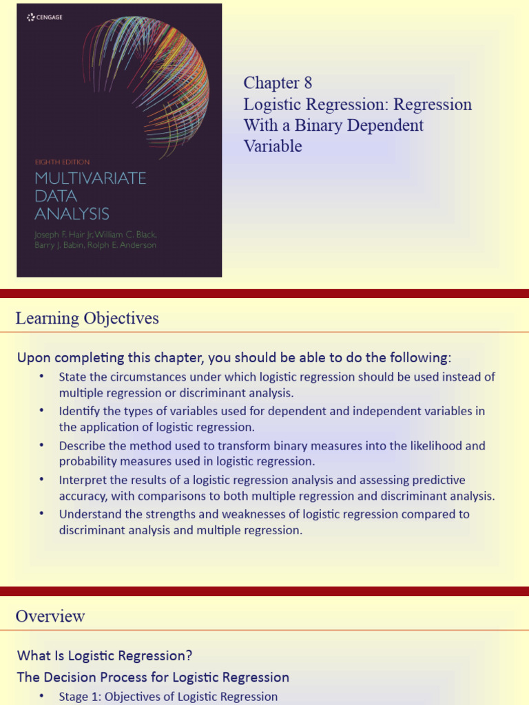 Logistic Regression | PDF | Logistic Regression | Regression Analysis Logistic Regression | PDF | Logistic Regression | Regression Analysis