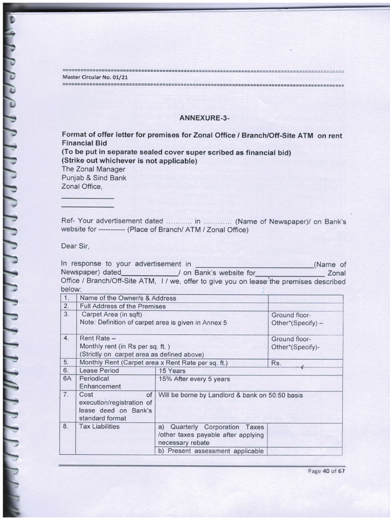 Annexure 3 | Download Free PDF | Lease | Banks