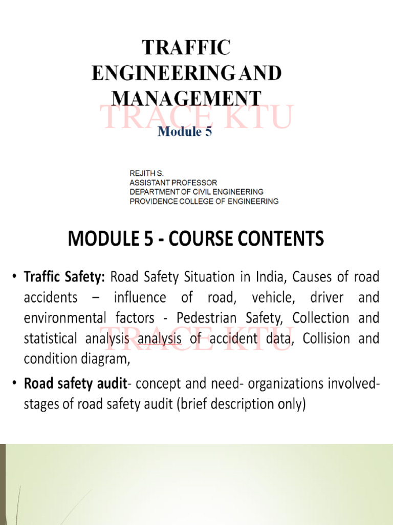 Module 5 | PDF | Traffic Collision | Road Traffic Safety