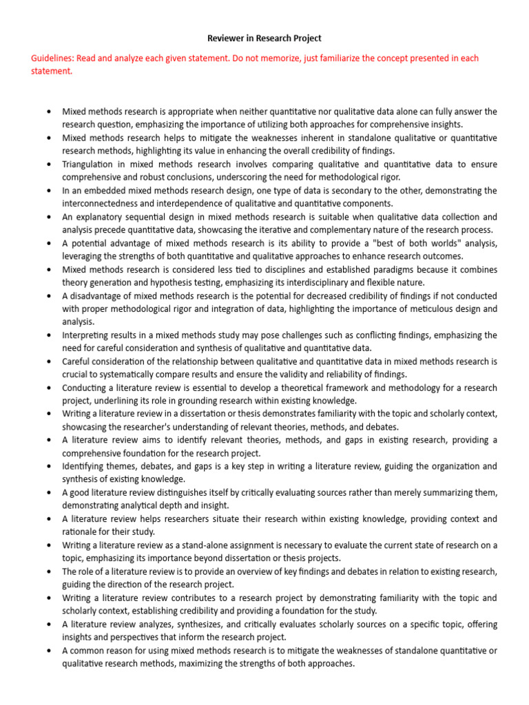 Research Project | PDF | Literature Review | Methodology