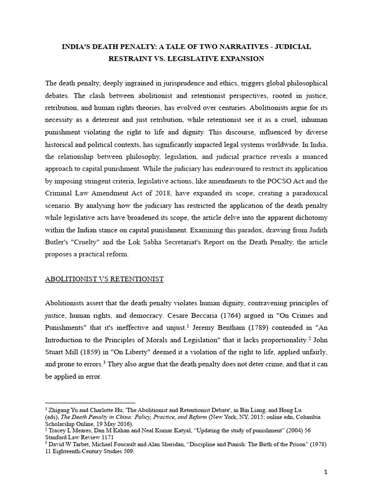Death Penalty Article CRPC | PDF | Capital Punishment | Crimes