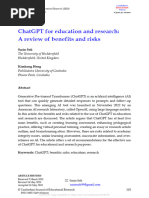 ChatGPT's Impact on Academic Integrity | PDF | Plagiarism | Academic ...