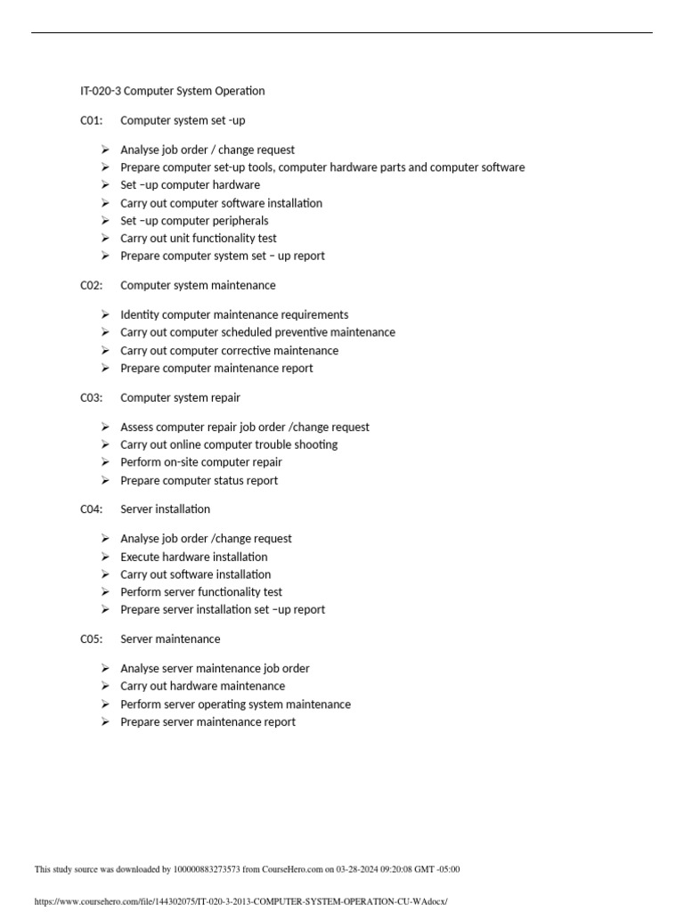 Computer System Operation Guide | PDF | Server (Computing) | Systems ...