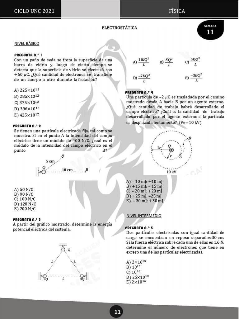 Electrostática | PDF | Electrostática | Corriente eléctrica