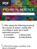 General Science Reviewer with Answers | PDF | Atoms | Chemical Elements