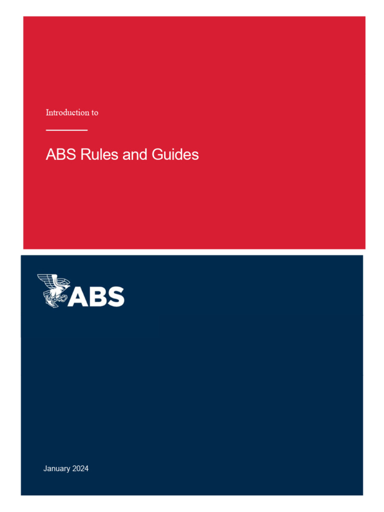 Intro To Abs Rules and Guides | PDF | Ships | Offshore Wind Power