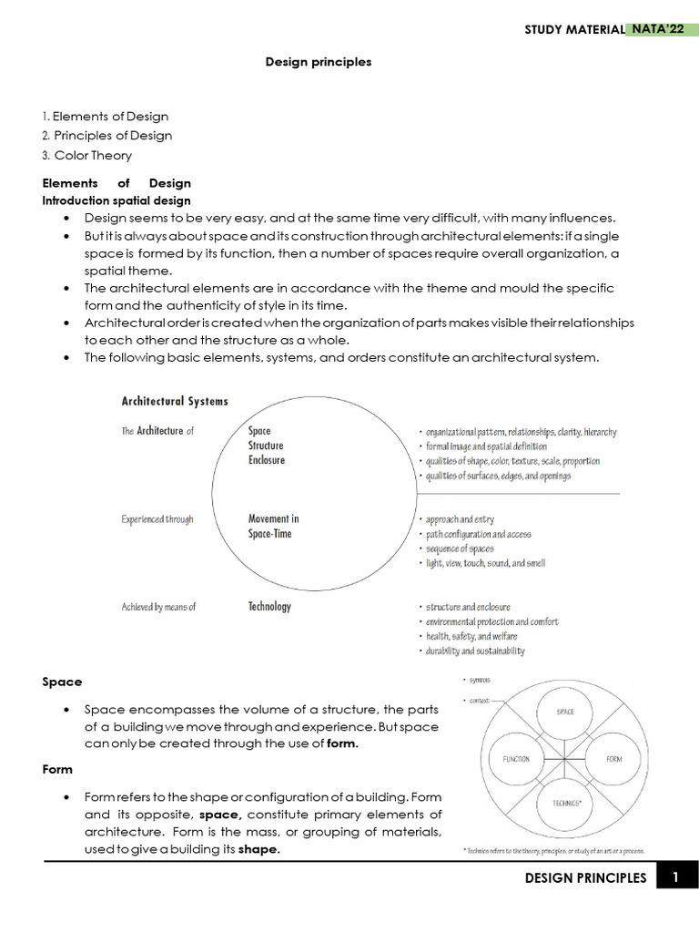 Elements of Design - Study Material | Download Free PDF | Color | Symmetry