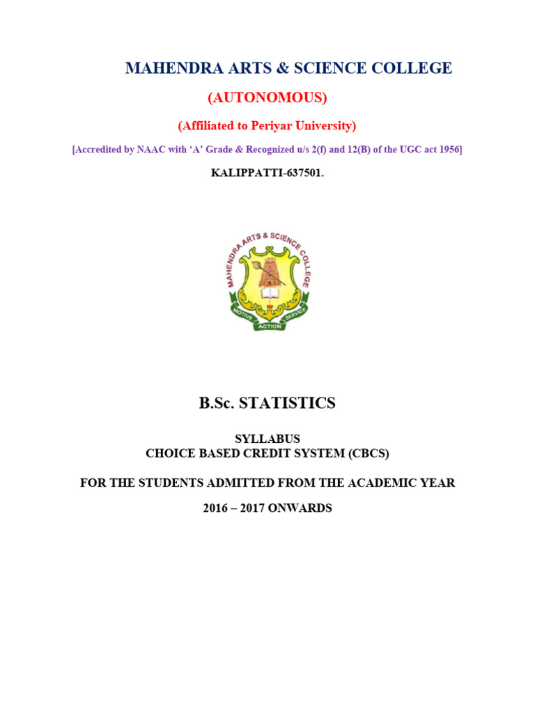 BSC Statistics | PDF | Statistics | Random Variable