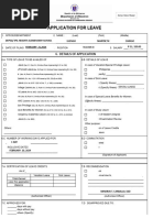 CS Form No. 6 Revised 2020 Application For Leave Fillable | PDF | Parental Leave | Sick Leave