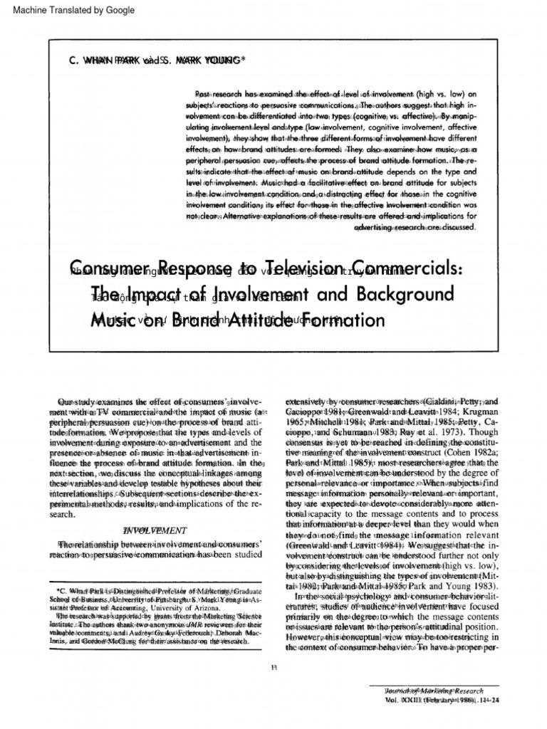 C. Whan Park Và S. Mark Young | PDF